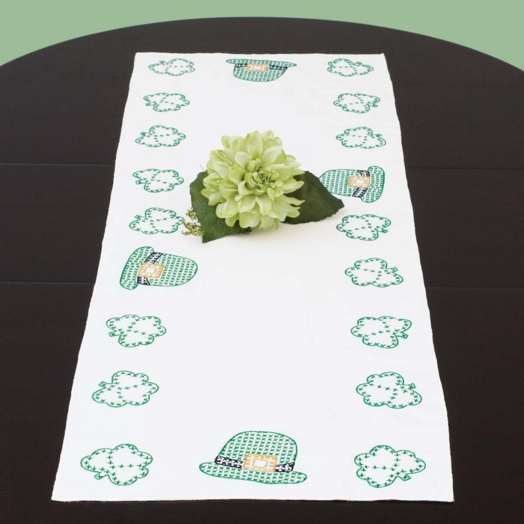St. Patrick's Day Table Runner - Jack Dempsey Needle Art