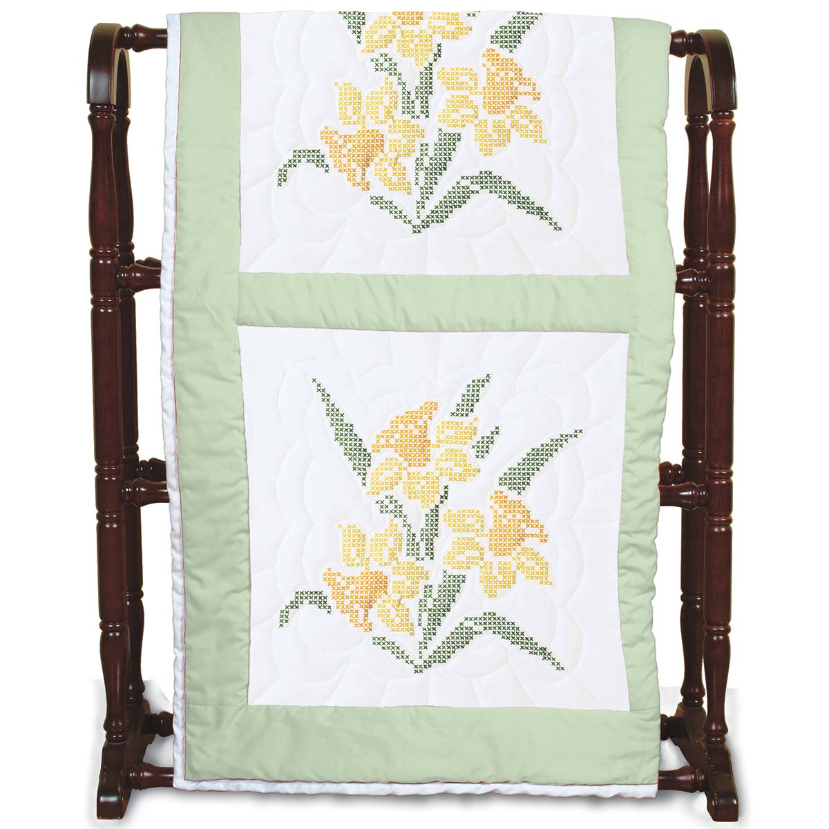 XX Jonquils 18″ Quilt Blocks - Jack Dempsey Needle Art