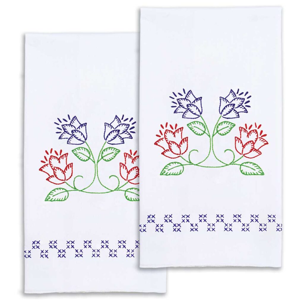 Tulips Decorative Hand Towels - Jack Dempsey Needle Art