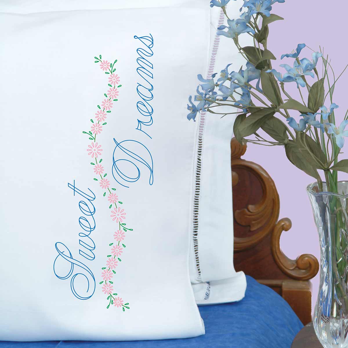 Sweet Dreams Perle Edge Pillowcases - Jack Dempsey Needle Art