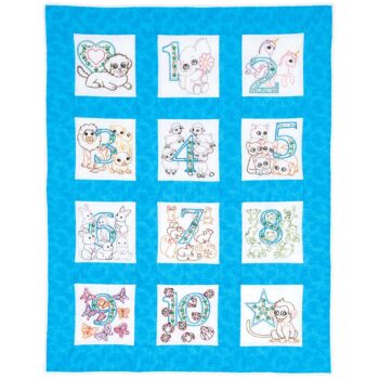 Numbers 1,2,3 Nursery Quilt Blocks - Jack Dempsey Needle Art