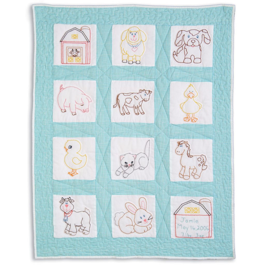 Farm Animals Nursery Quilt Blocks - Jack Dempsey Needle Art