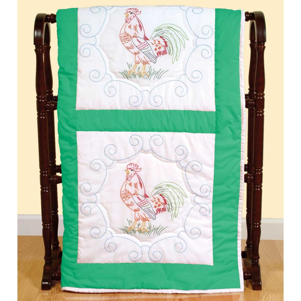 Rooster 18″ Quilt Blocks - Jack Dempsey Needle Art