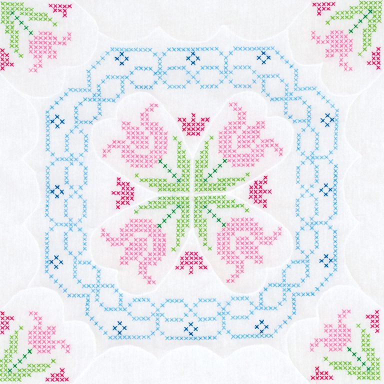 Interlocking Star 18″ Quilt Blocks - Jack Dempsey Needle Art