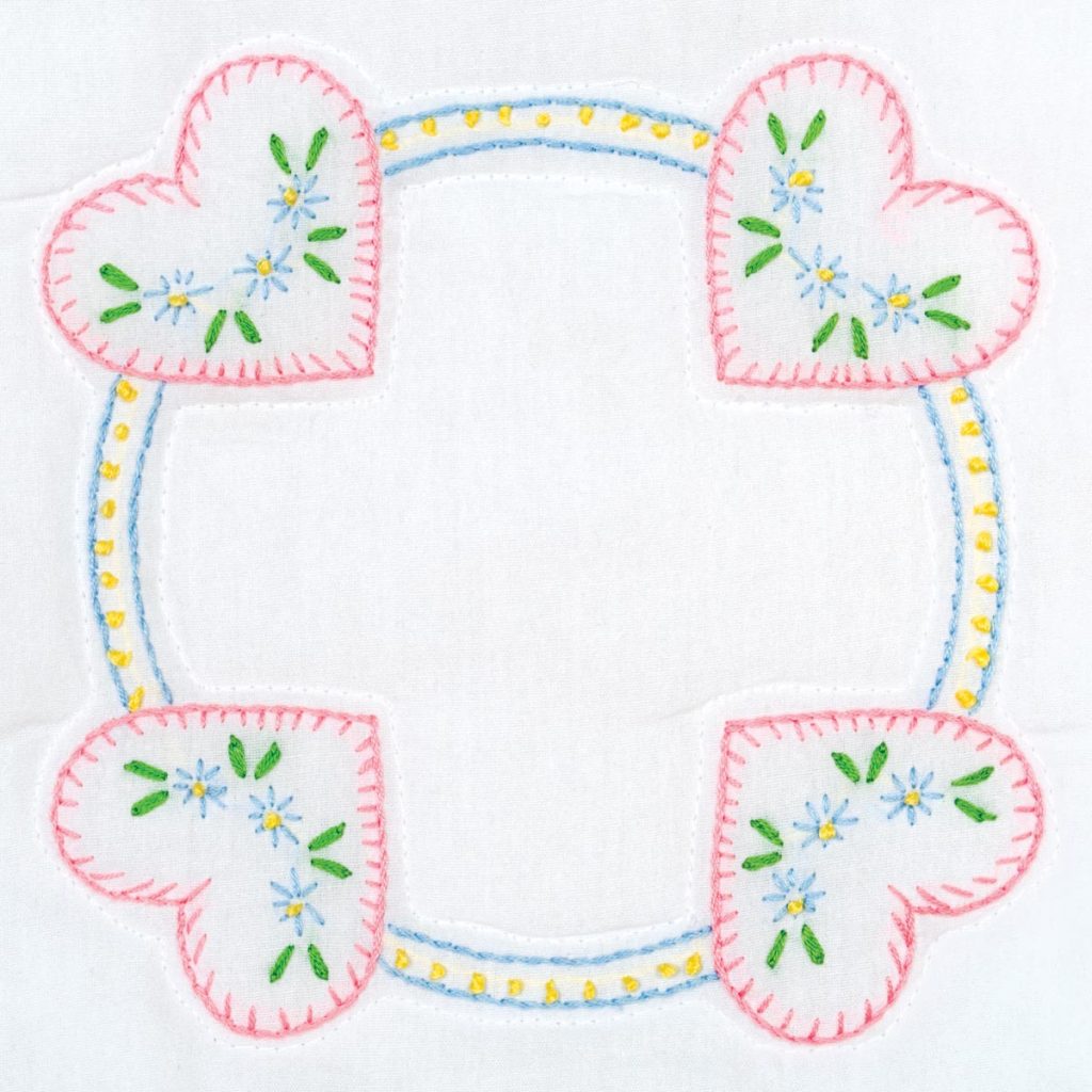 Heart 9" Quilt Blocks - Jack Dempsey Needle Art