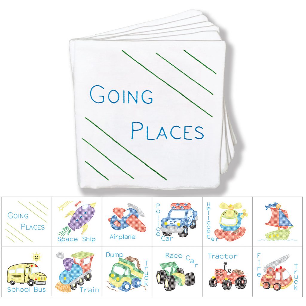 Transportation Nursery Quilt Blocks - Jack Dempsey Needle Art